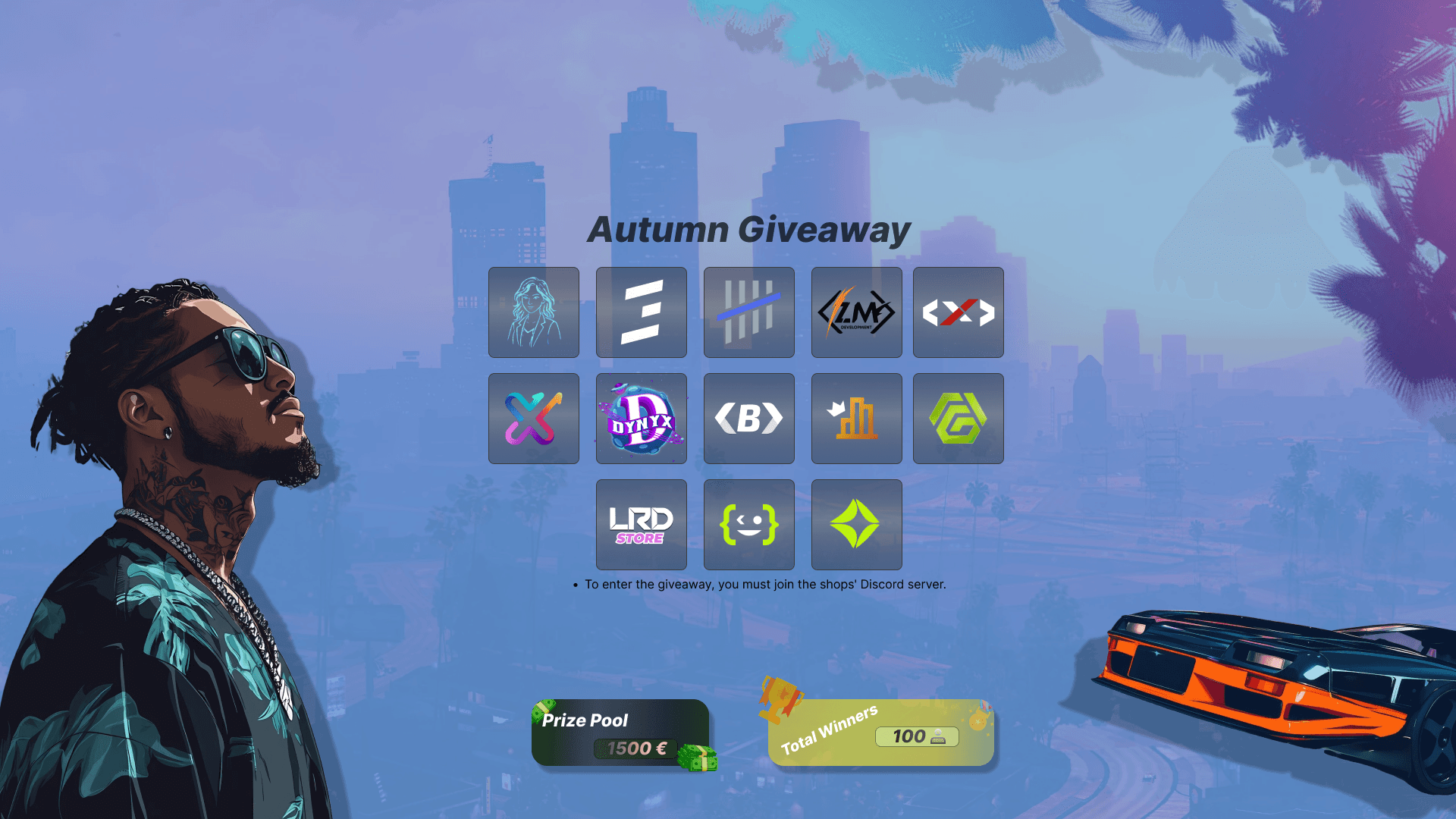 Fivegift - The best fivem giveaway platform