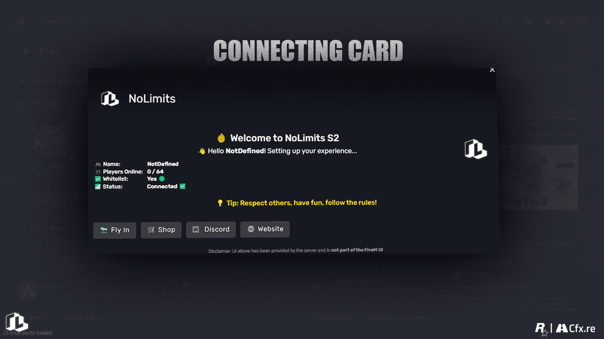 Fivegift - Connecting ui | Fivem