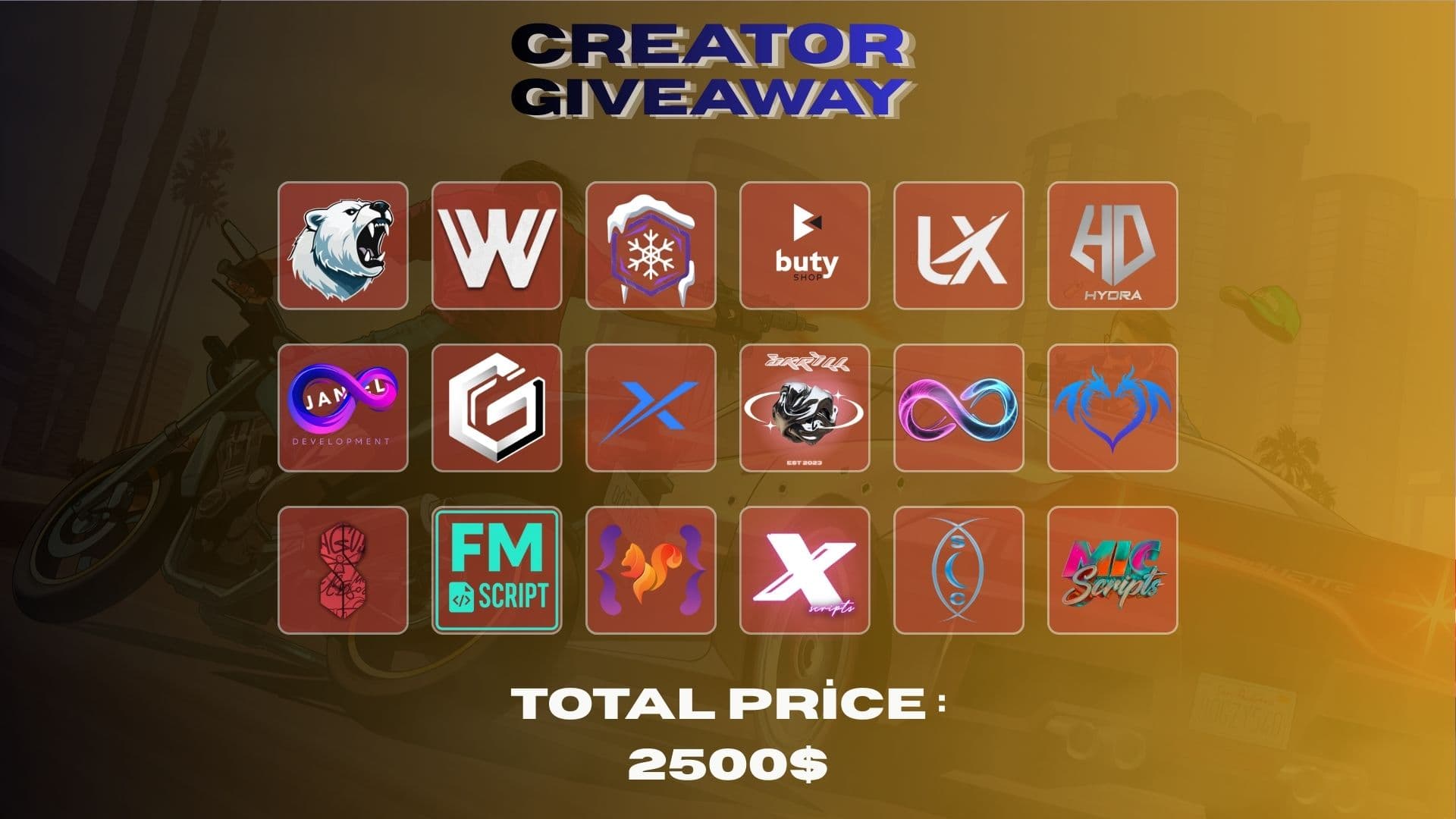 Fivegift - The best fivem giveaway platform