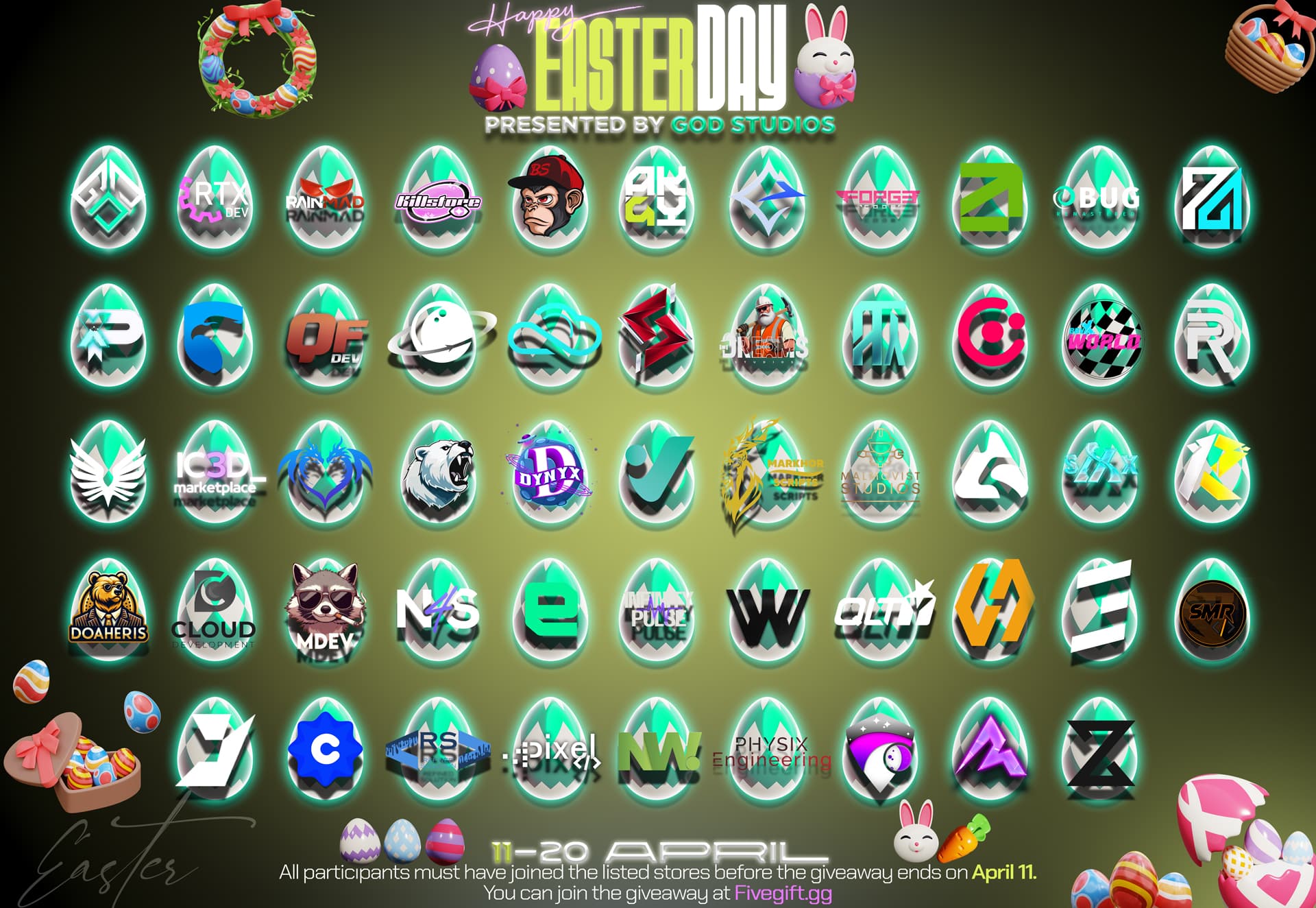 Fivegift - The best fivem giveaway platform