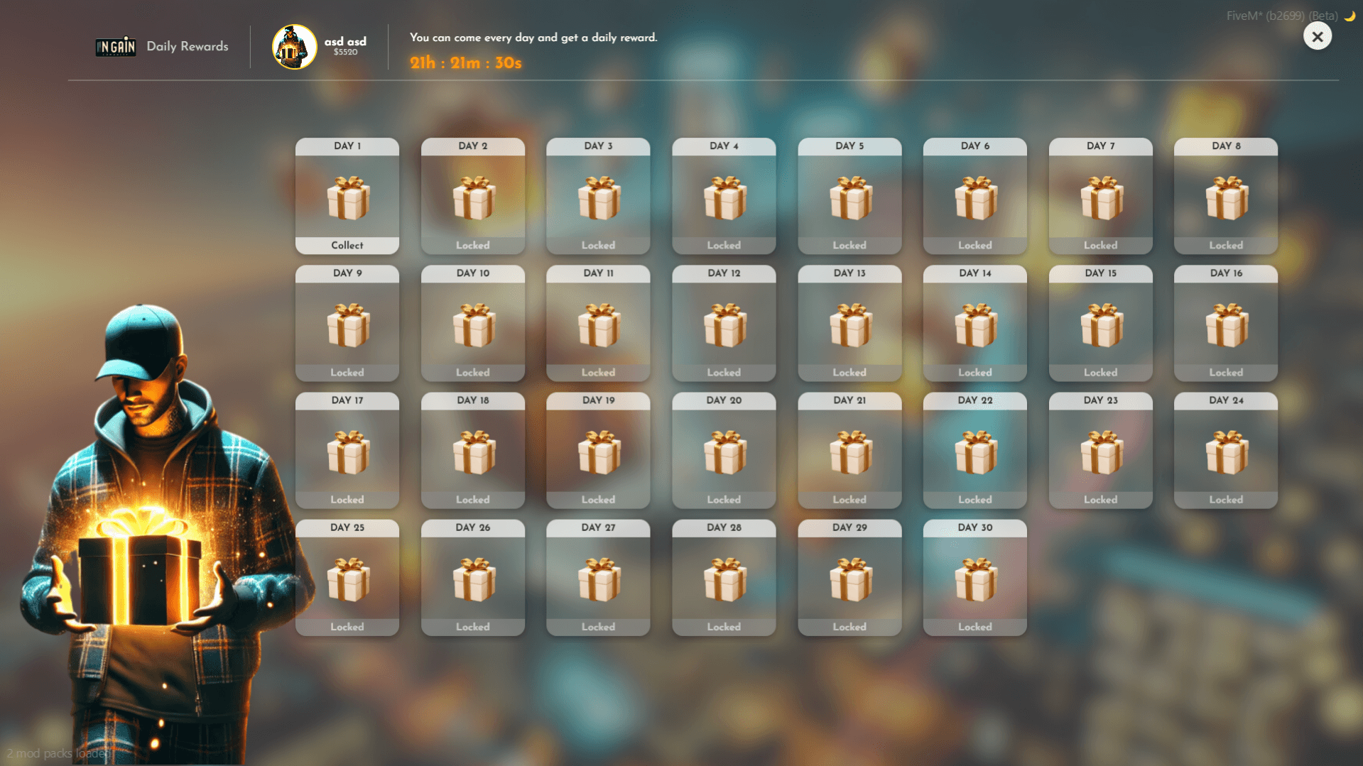 Fivegift - The best fivem giveaway platform