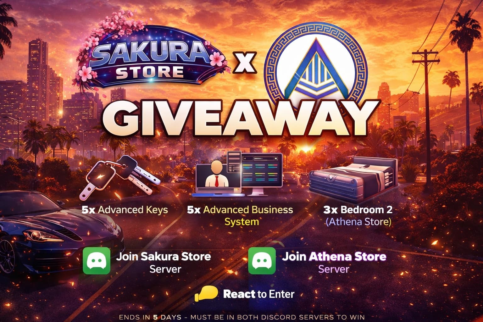 Fivegift - The best fivem giveaway platform