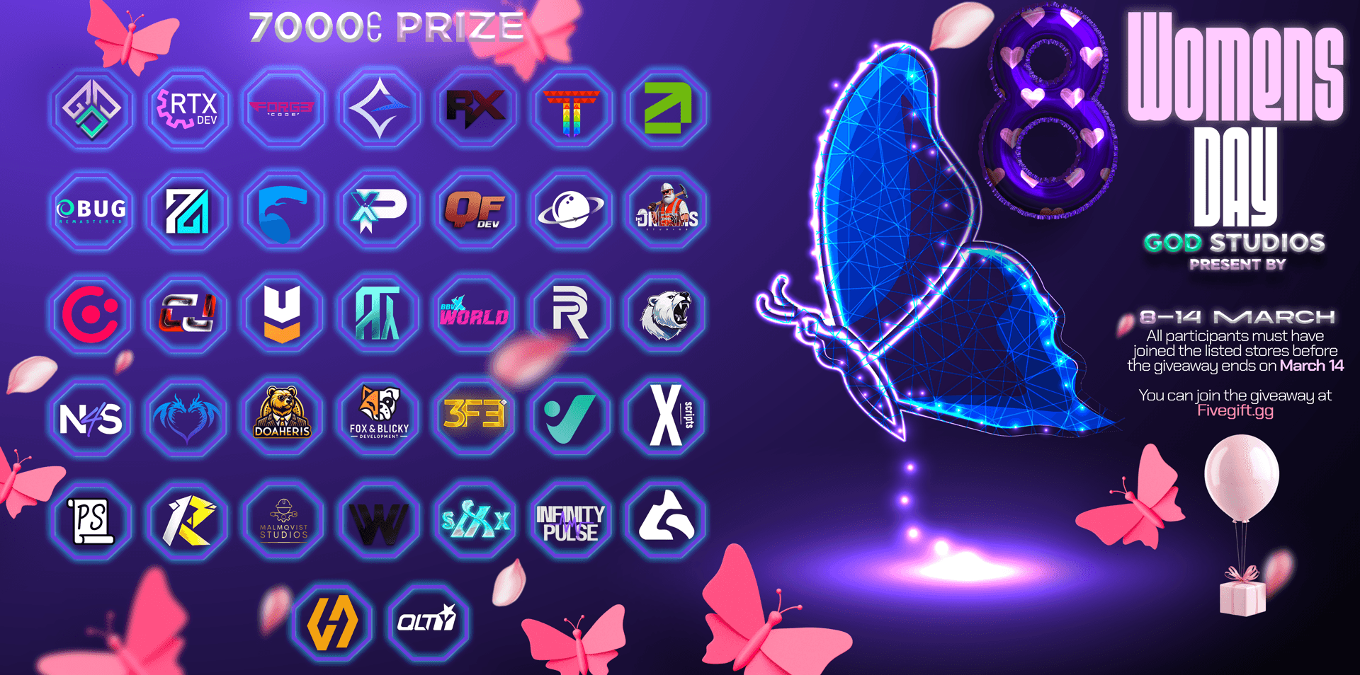 Fivegift - The best fivem giveaway platform